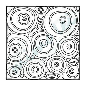 Easy Relaxing Coloring Pages to Color: Hand Drawn Abstract, Organic ...