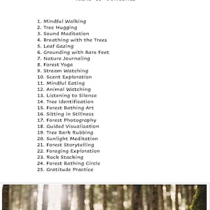 25 Forest Bathing (therapy) Activities - Etsy