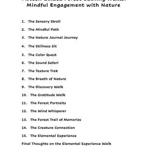 Fifteen Guided Forest Bathing Walks: Mindful Engagement With Nature - Etsy