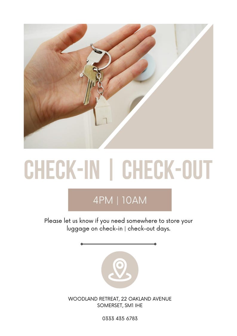 Editable Airbnb Welcome Pack Template | Printable Guest Information ...