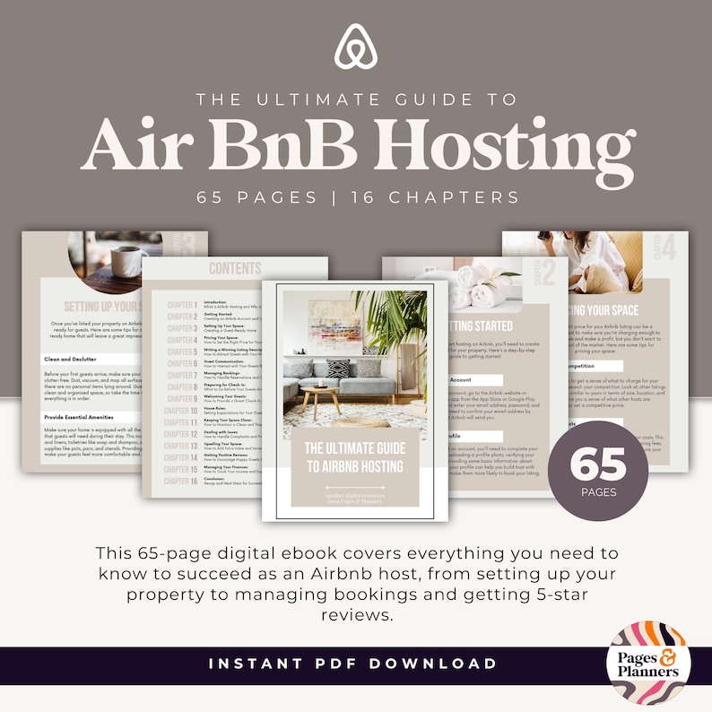 The Ultimate Guide to Airbnb and Hosting | Airbnb Template | Airbnb ...
