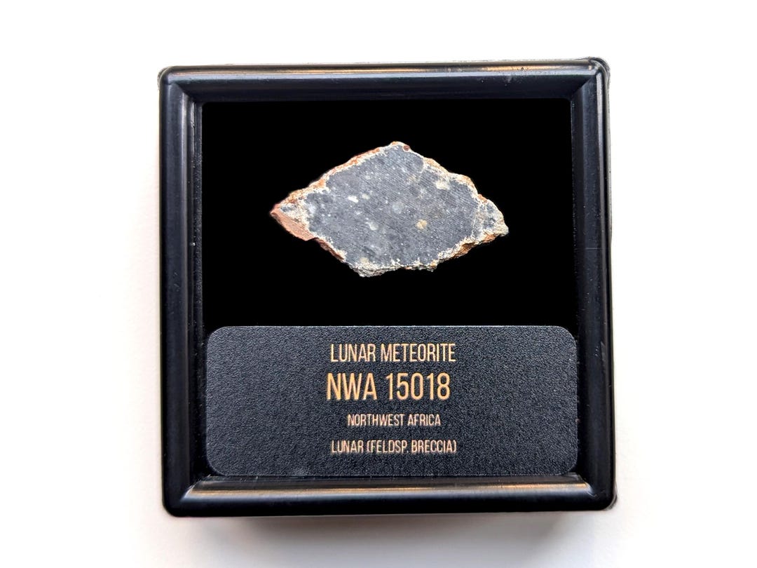 Lunar Meteorite NWA 15018, Rare Moon Rock From Space, Certified ...