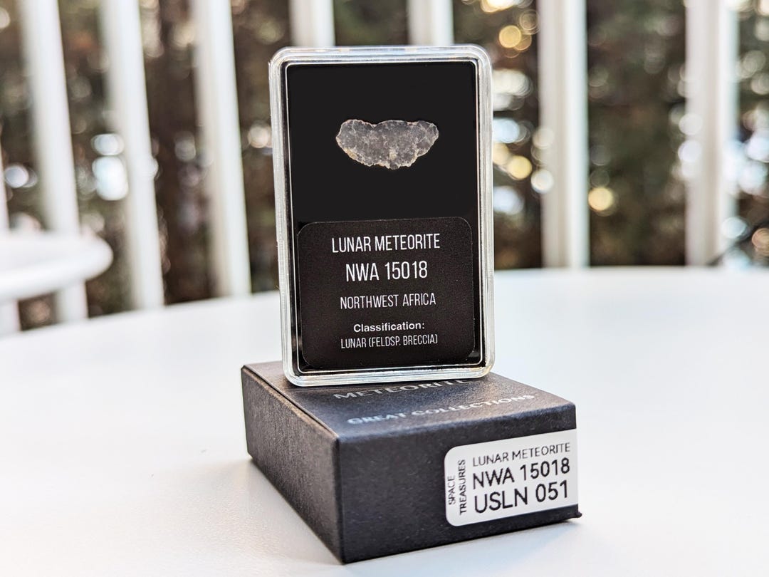 NWA 15018 Lunar Meteorite, Authentic Moon Rock, Rare Certified Specimen ...