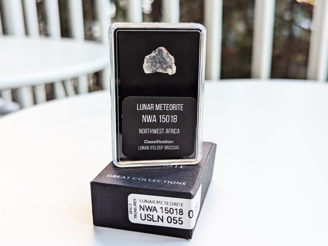 Lunar Meteorite NWA 15018, Rare Moon Rock From Space, Certified ...
