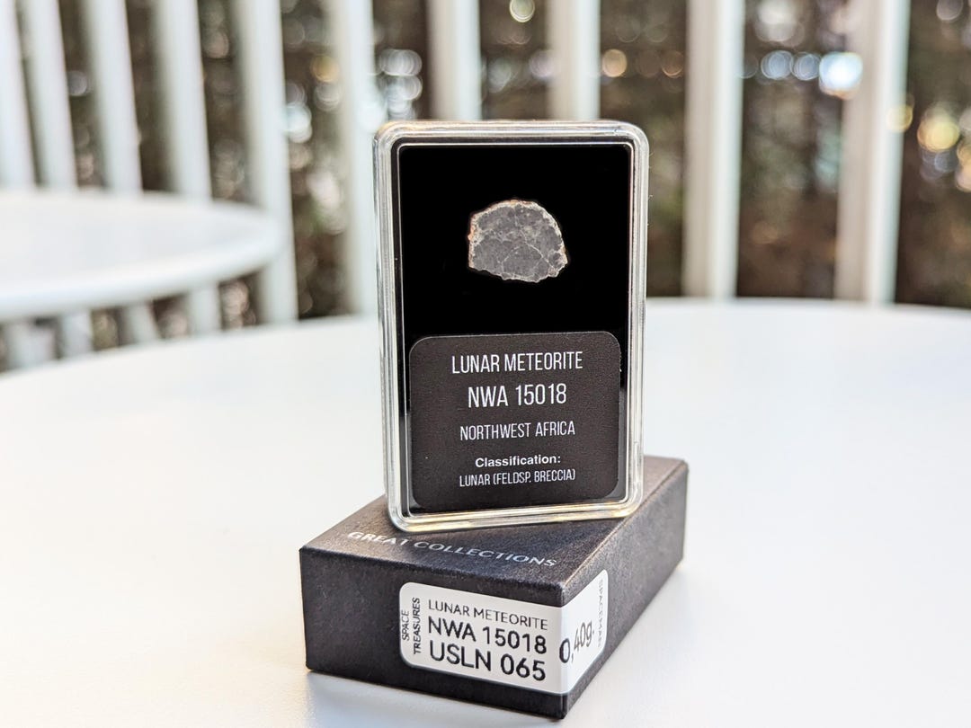 Lunar Meteorite NWA 15018, Rare Moon Rock From Space, Certified ...