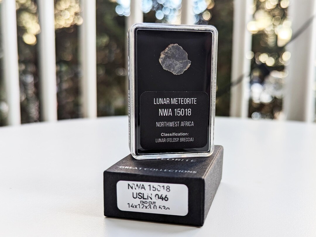 Authentic NWA 15018 Lunar Meteorite, Certified Moon Rock Specimen, A ...