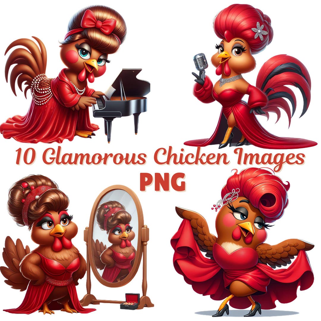 10 Glamorous Chickens PNG Clipart Images, Cute Cartoon Hens ...