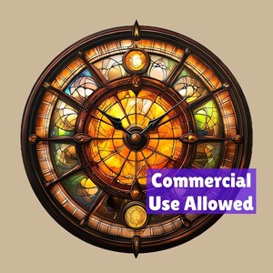 52 Steampunk Images Stained Glass Effect Circles, PNG Clipart ...