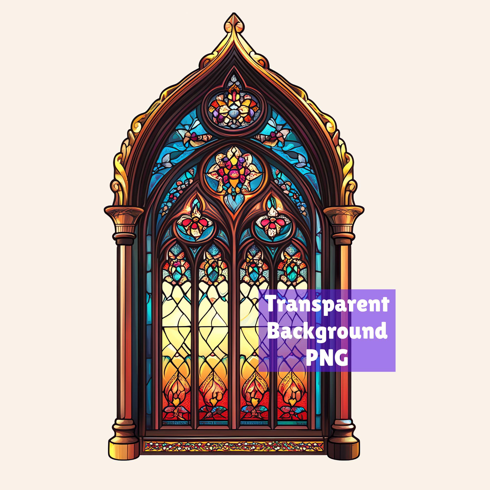 100 Gothic Stained Glass Windows, PNG Clipart, Transparent Background ...