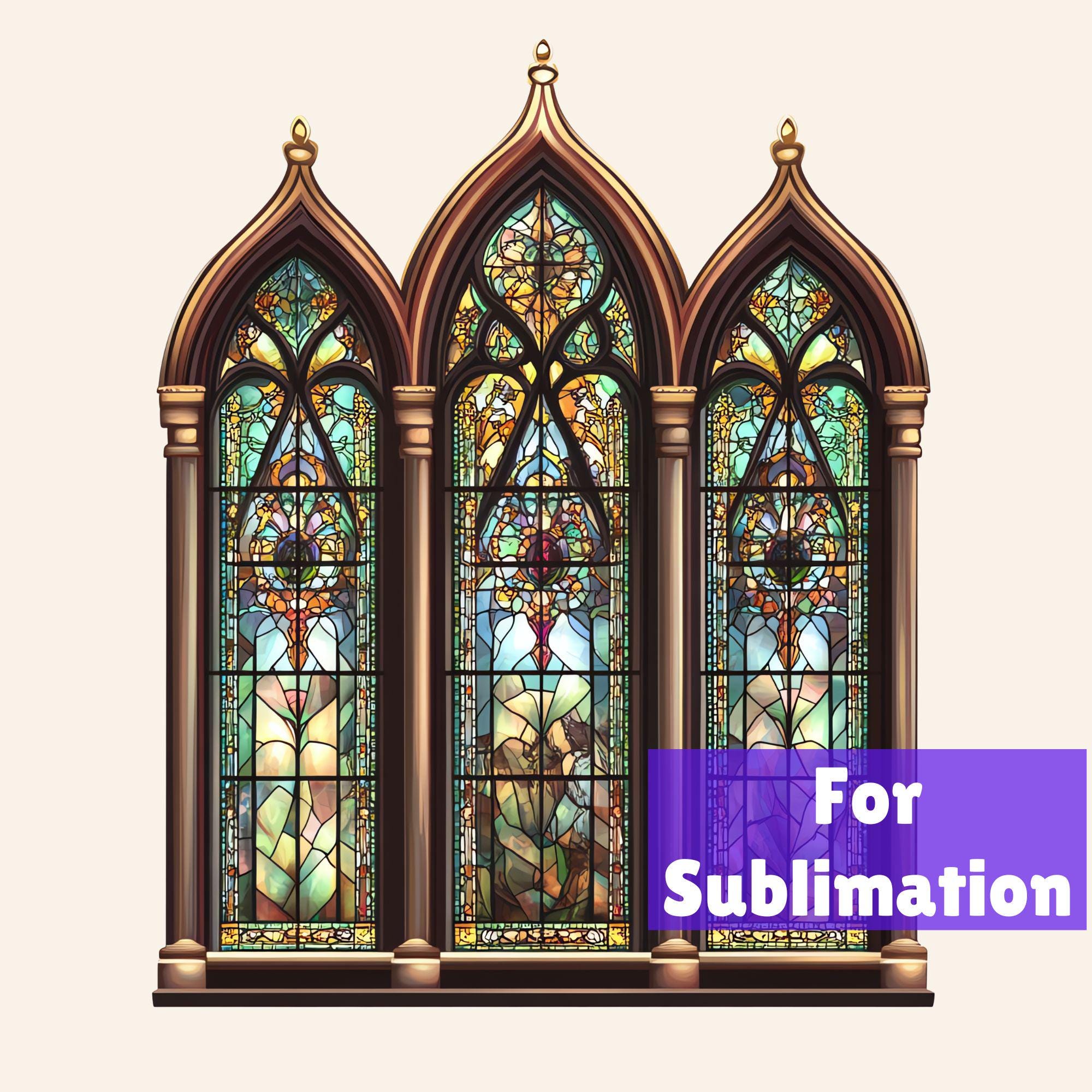 100 Gothic Stained Glass Windows, PNG Clipart, Transparent Background ...