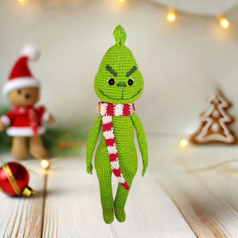 Amigurumi Grinch Crochet Pattern, Christmas Grinch PDF Pattern, DIY ...