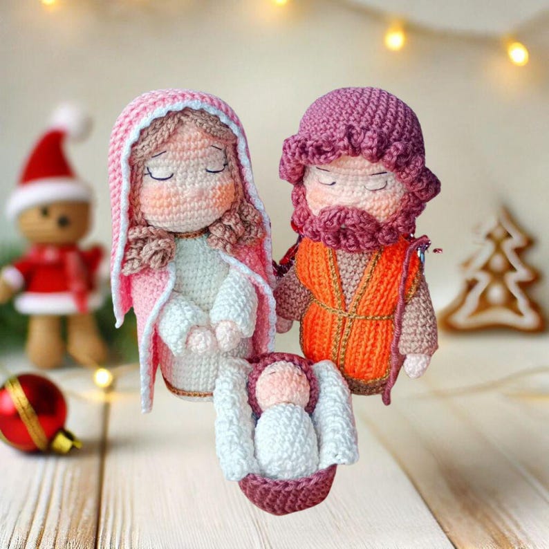 Nativity Amigurumi Crochet Pattern, Holy Family PDF Pattern, Mary ...