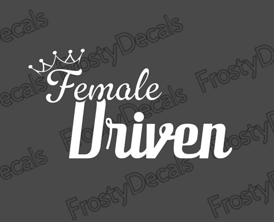 Female Driven Decal Truck Decal Car Decal Cool Decal Funny Decal Gift ...