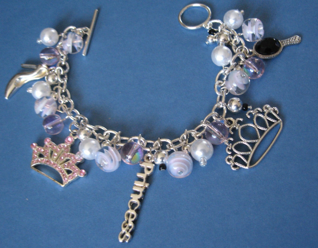 Princess Charm Bracelet Vintage Style Cinderella Princess Charm ...