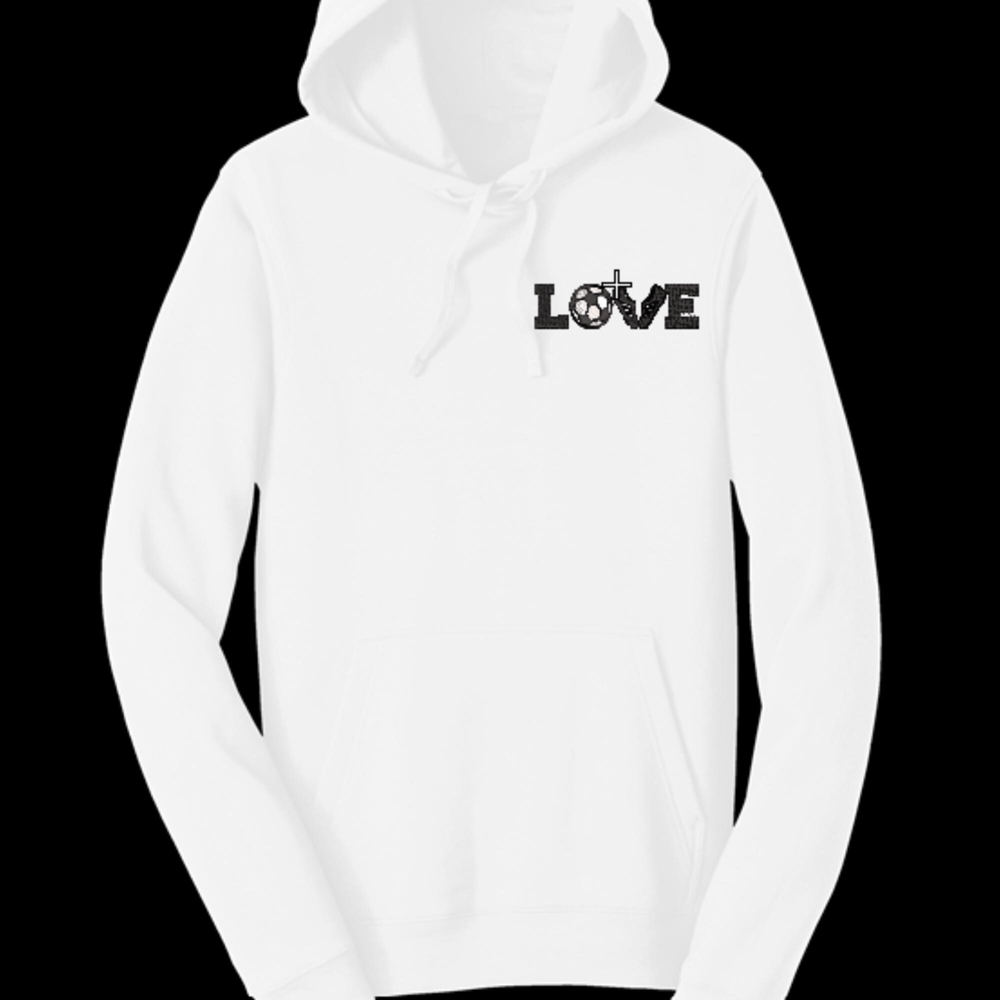 Soccer Love Embroidery Design - Football and Shoes Embroidery File for ...