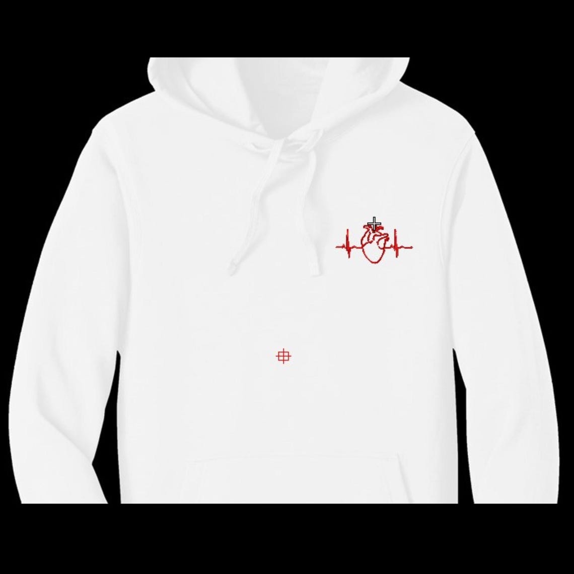 Realistic Heartbeat Embroidery Design-anatomical Heart Between ...