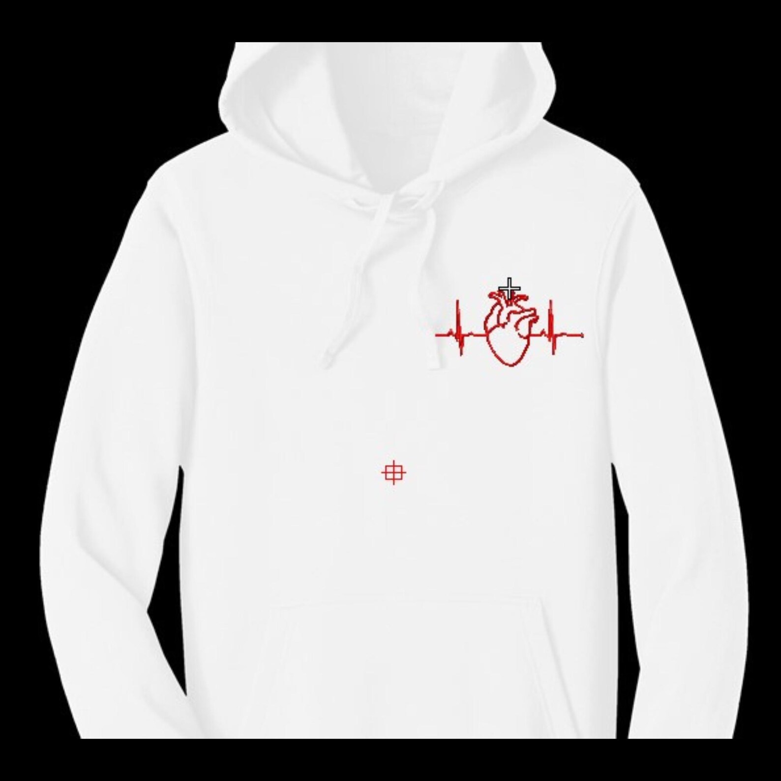 Realistic Heartbeat Embroidery Design-anatomical Heart Between ...