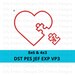 Heart Puzzle Embroidery Design - YOU Text Digital File-missing Piece ...