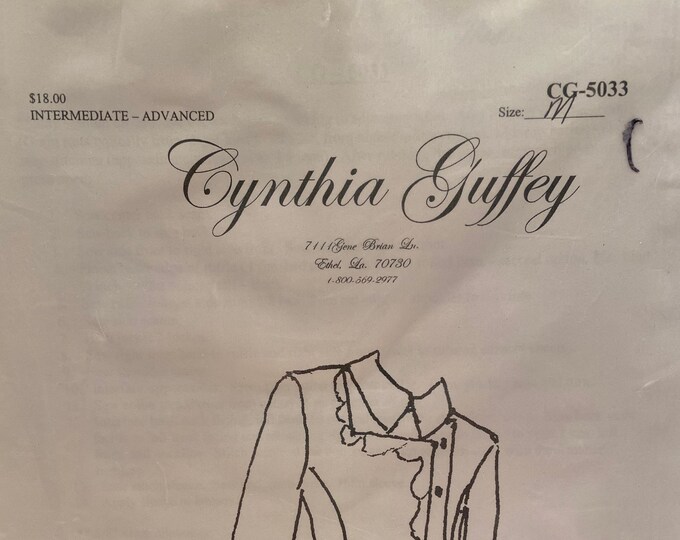 UNCUT Cynthia Guffey CG-5033 Size: M Blouse - Etsy