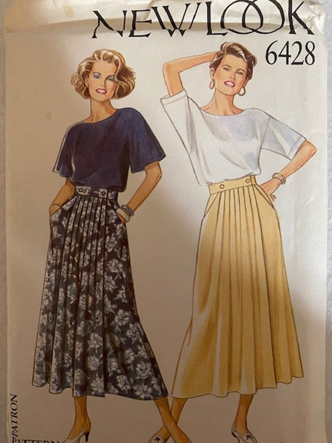 UNCUT New Look 6428 Size: 8-18 Women's Skirt - Etsy