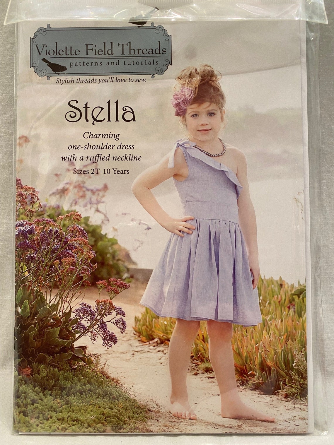 UNCUT Violette Field Threads - Stella Size: 2T to 10 One Shoulder Dress ...