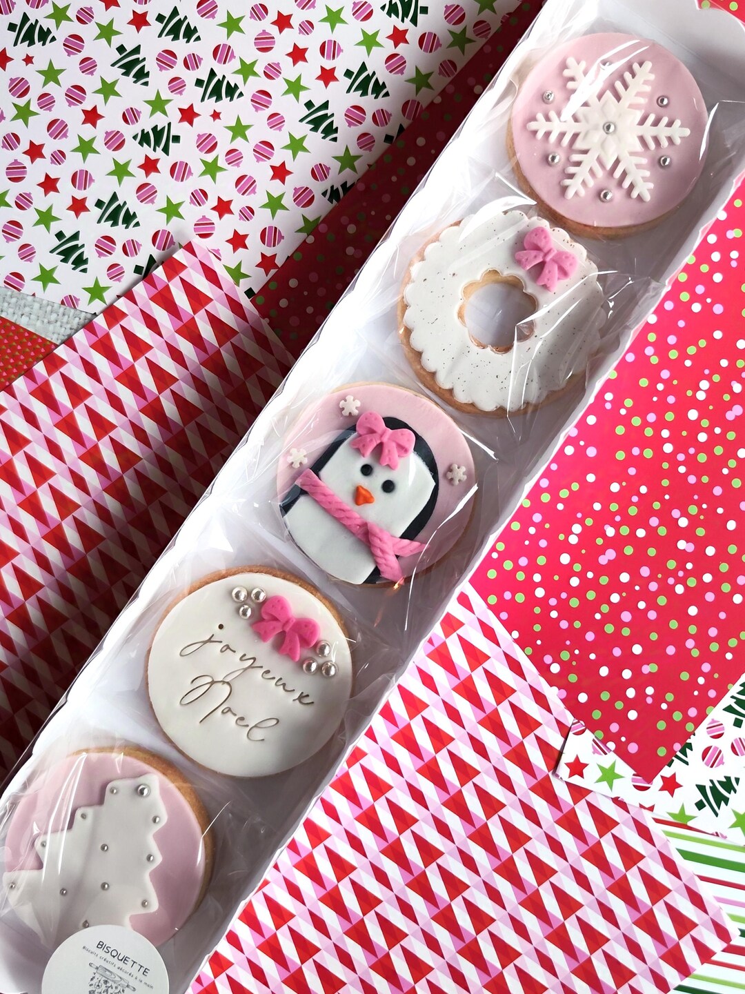 Coffret Cadeau 40 Cm Biscuits De Noël Personnalisables Décorés à La ...
