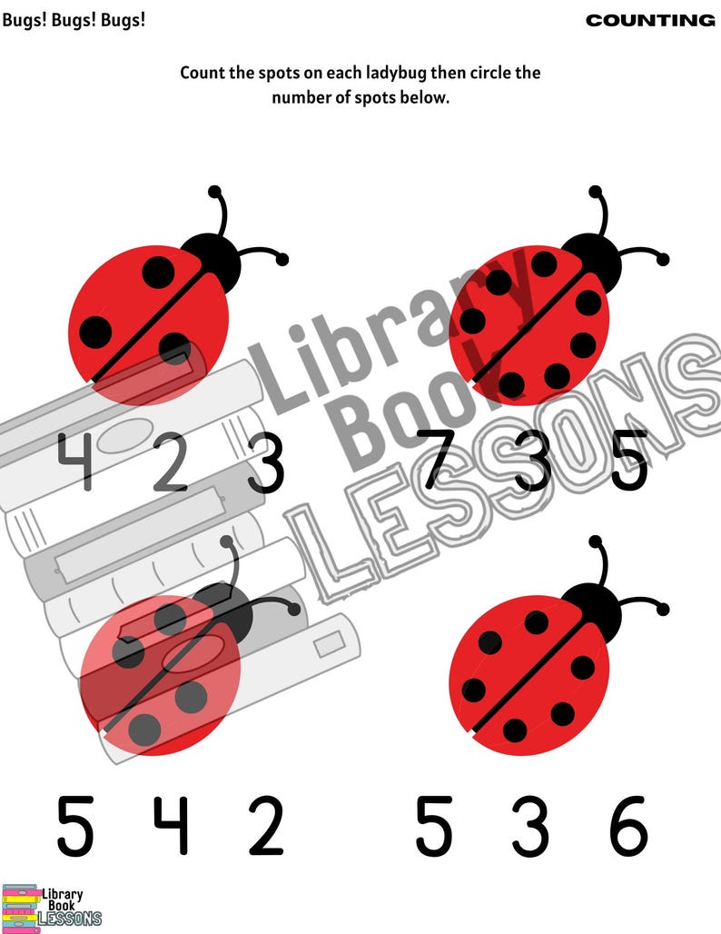 Toddler / Preschool Lesson Plan Worksheet Companion to BUGS! BUGS! BUGS ...