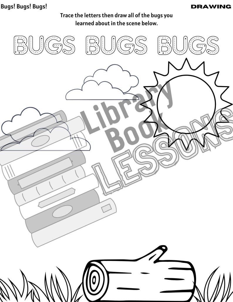 Toddler / Preschool Lesson Plan Worksheet Companion to BUGS! BUGS! BUGS ...