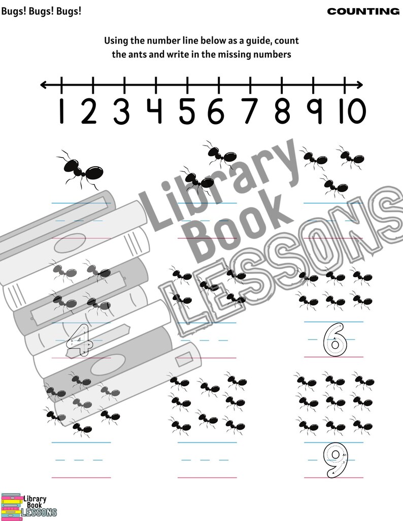 Toddler / Preschool Lesson Plan Worksheet Companion to BUGS! BUGS! BUGS ...