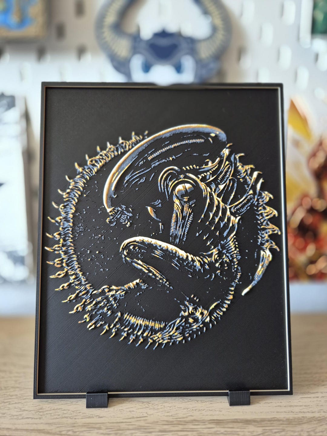 Alien 3D Art - 3D Painting - 3D Painting - Hueforge Alien- Xenomorph - Etsy