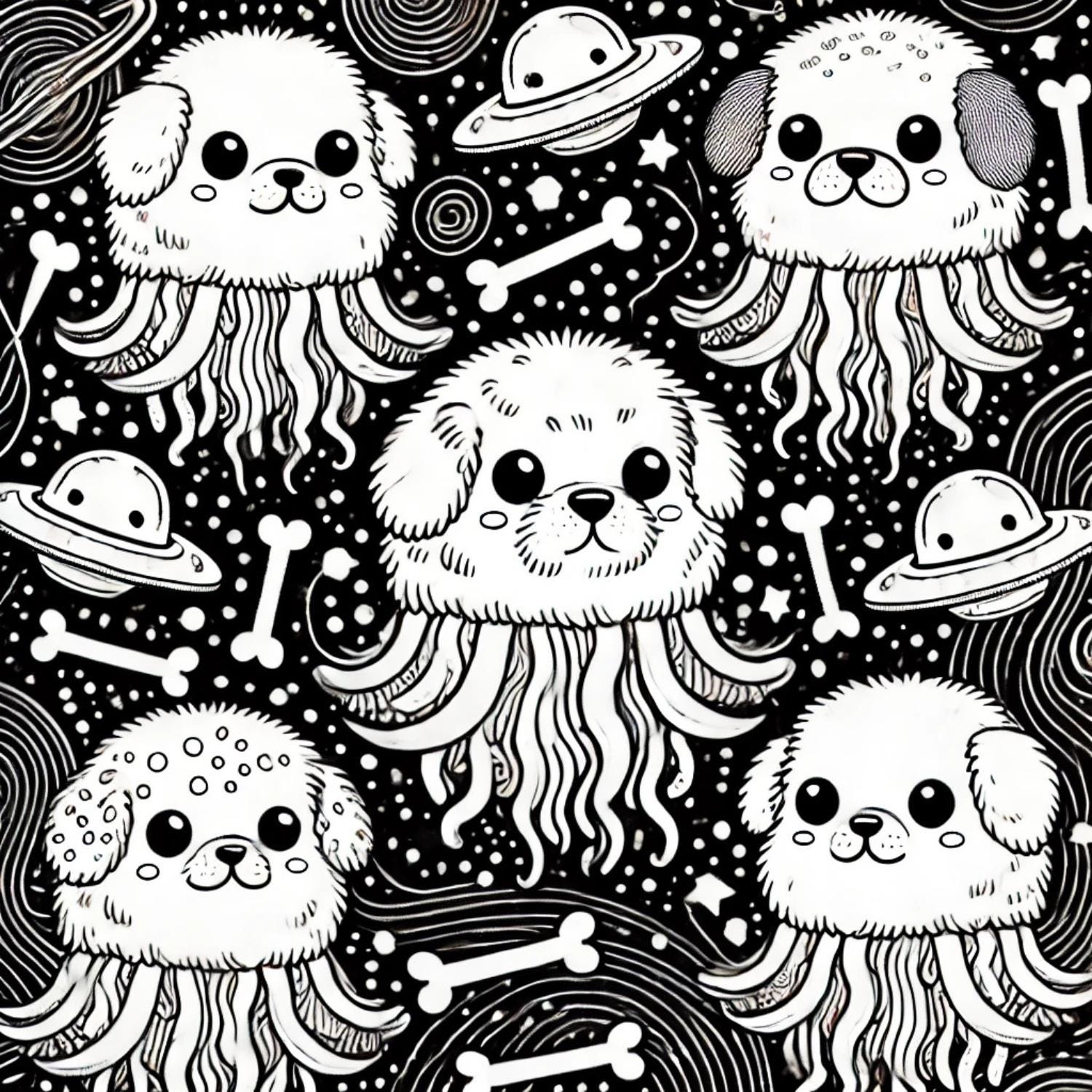 Doodle Pets Coloring Book: Cute and Quirky Animal Designs for ...