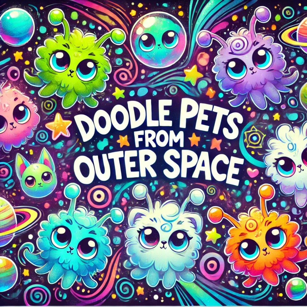Doodle Pets Coloring Book: Cute and Quirky Animal Designs for ...