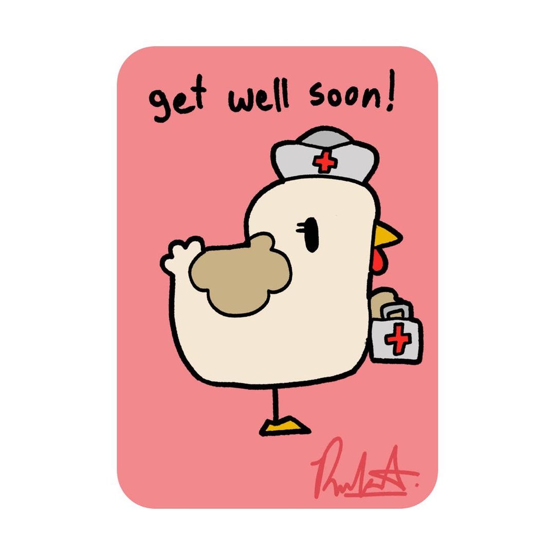 Get Well Soon Chicken - Etsy