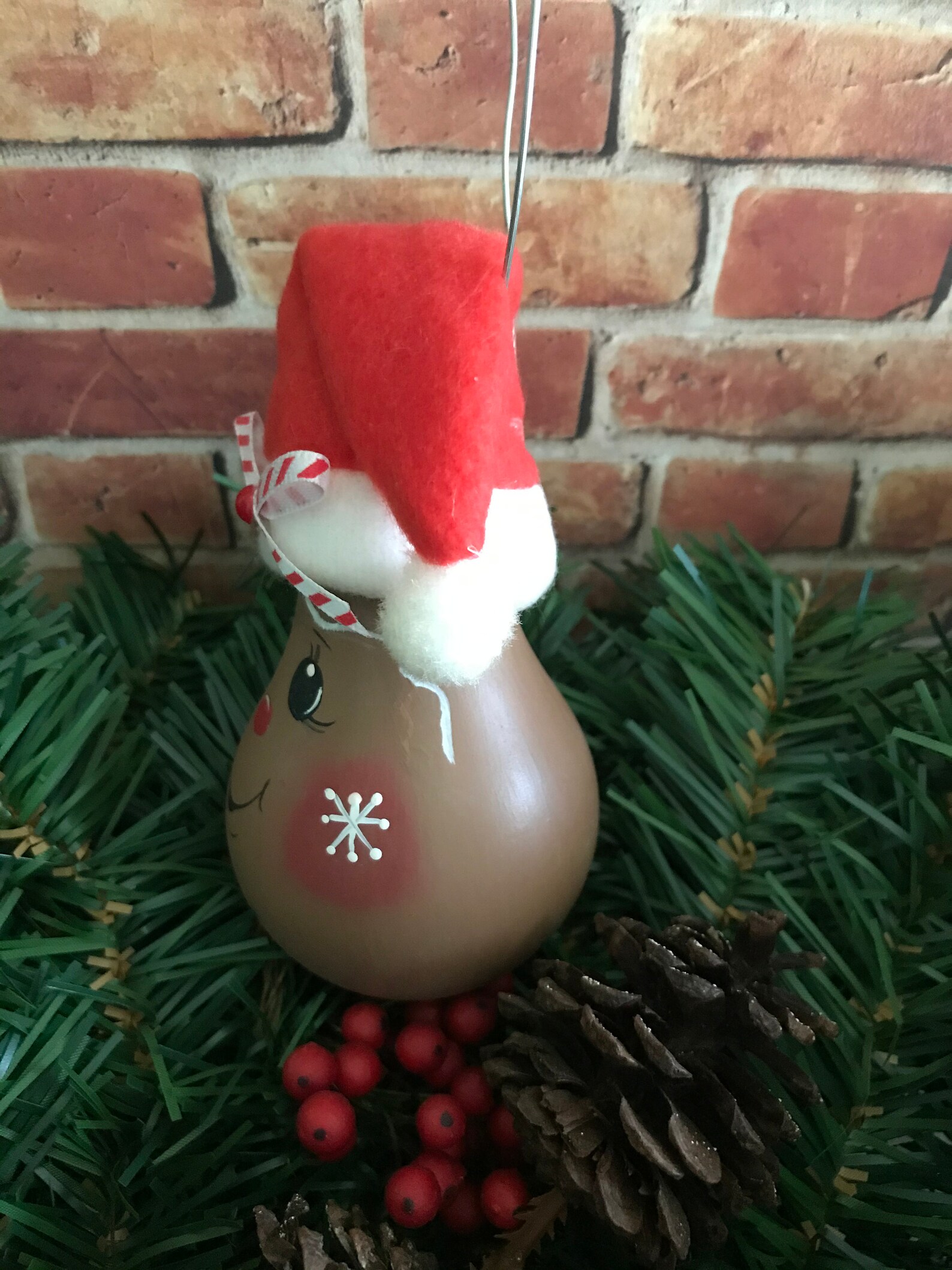 Christmas Gingerbread Girl. Hand Painted Gingerbread Girl .christmas ...