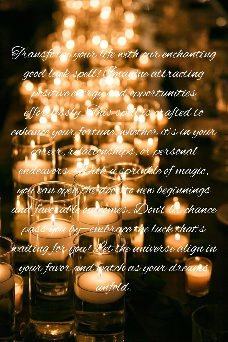 Good Luck Spell - Etsy