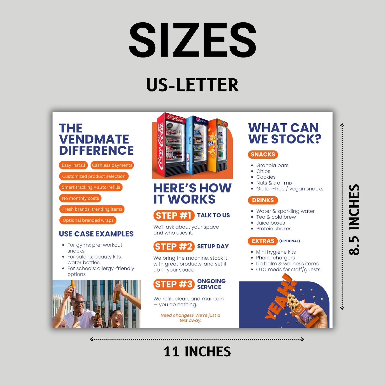 Vending Machine Business Brochure Template, Vending Machine Trifold ...