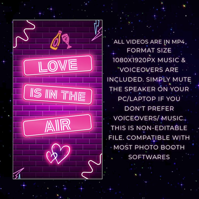 Mirror Booth Animations, Neon Purple Animations, Touch to Start ...