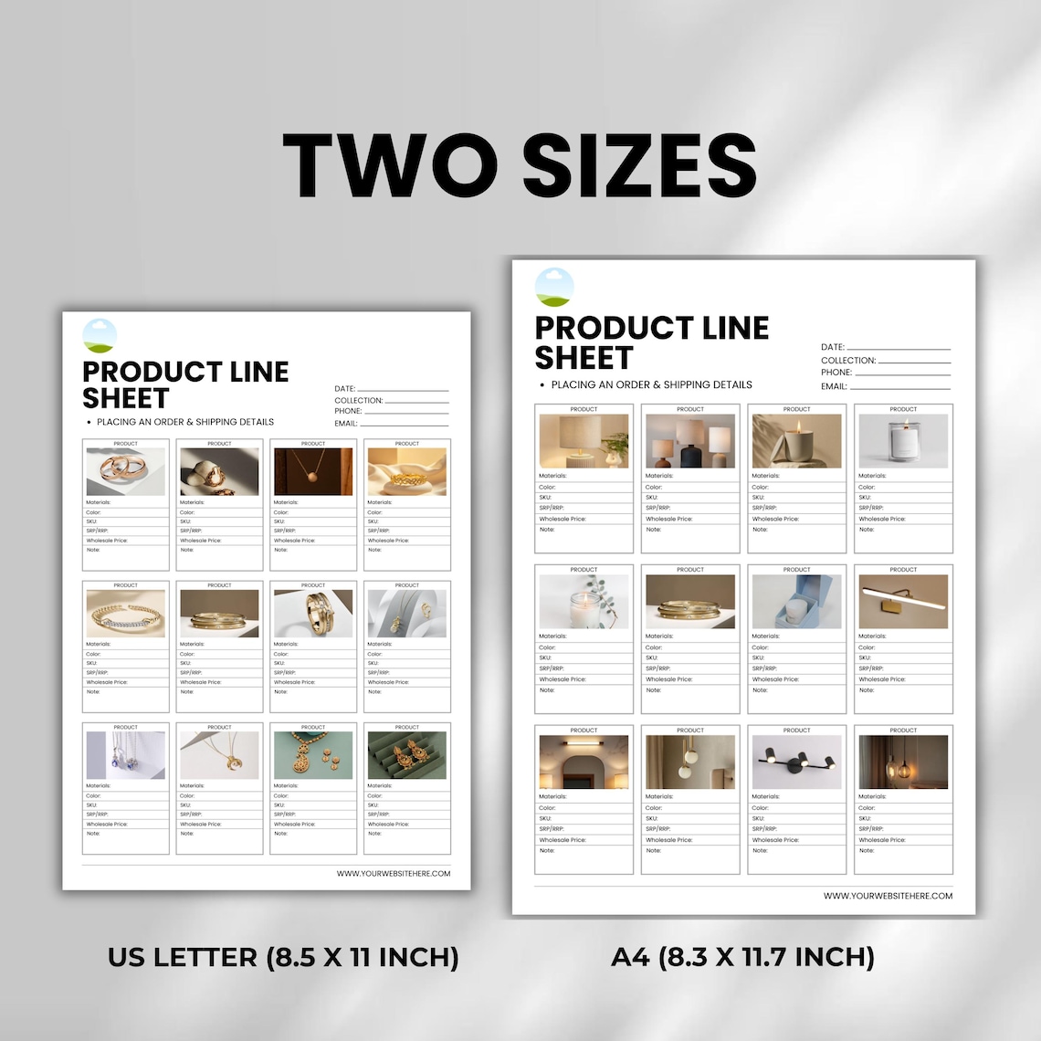 Editable Product Line Sheet Canva Template, Wholesale Line Sheet, Price ...