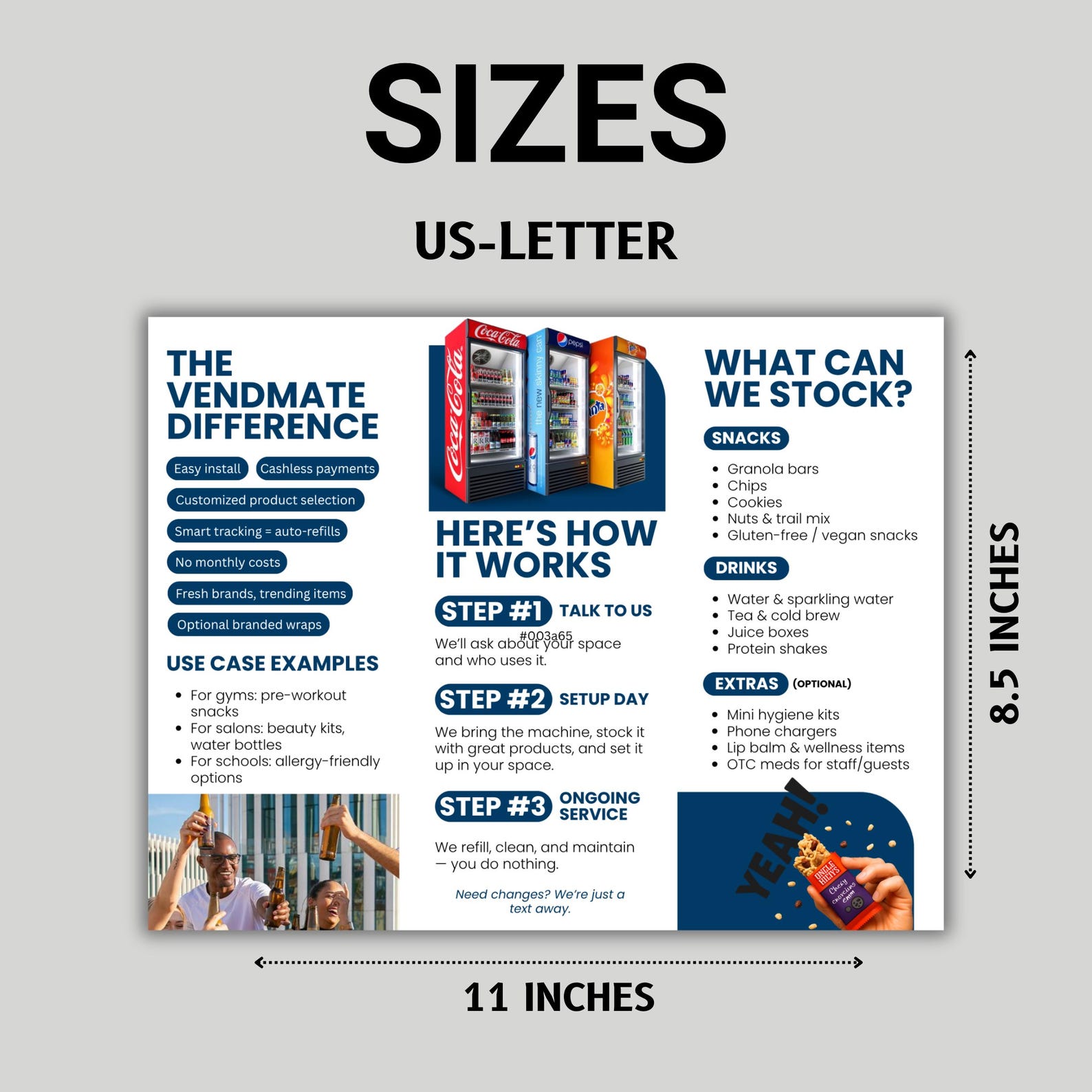 Vending Machine Business Brochure Template, Vending Machine Trifold ...