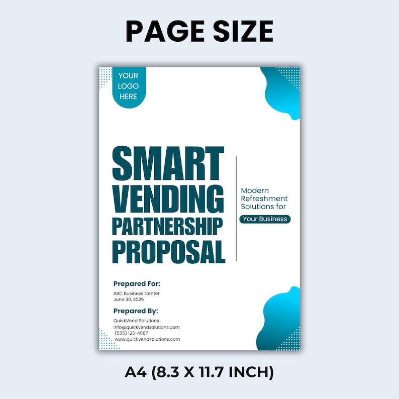 Editable Vending Machine Placement Proposal Template, Vending Machine ...
