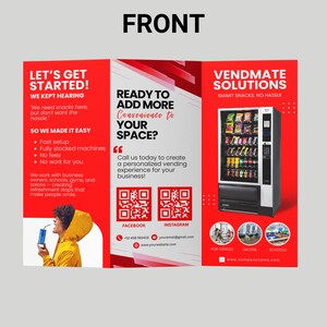 Vending Machine Business Brochure Template, Vending Machine Trifold ...