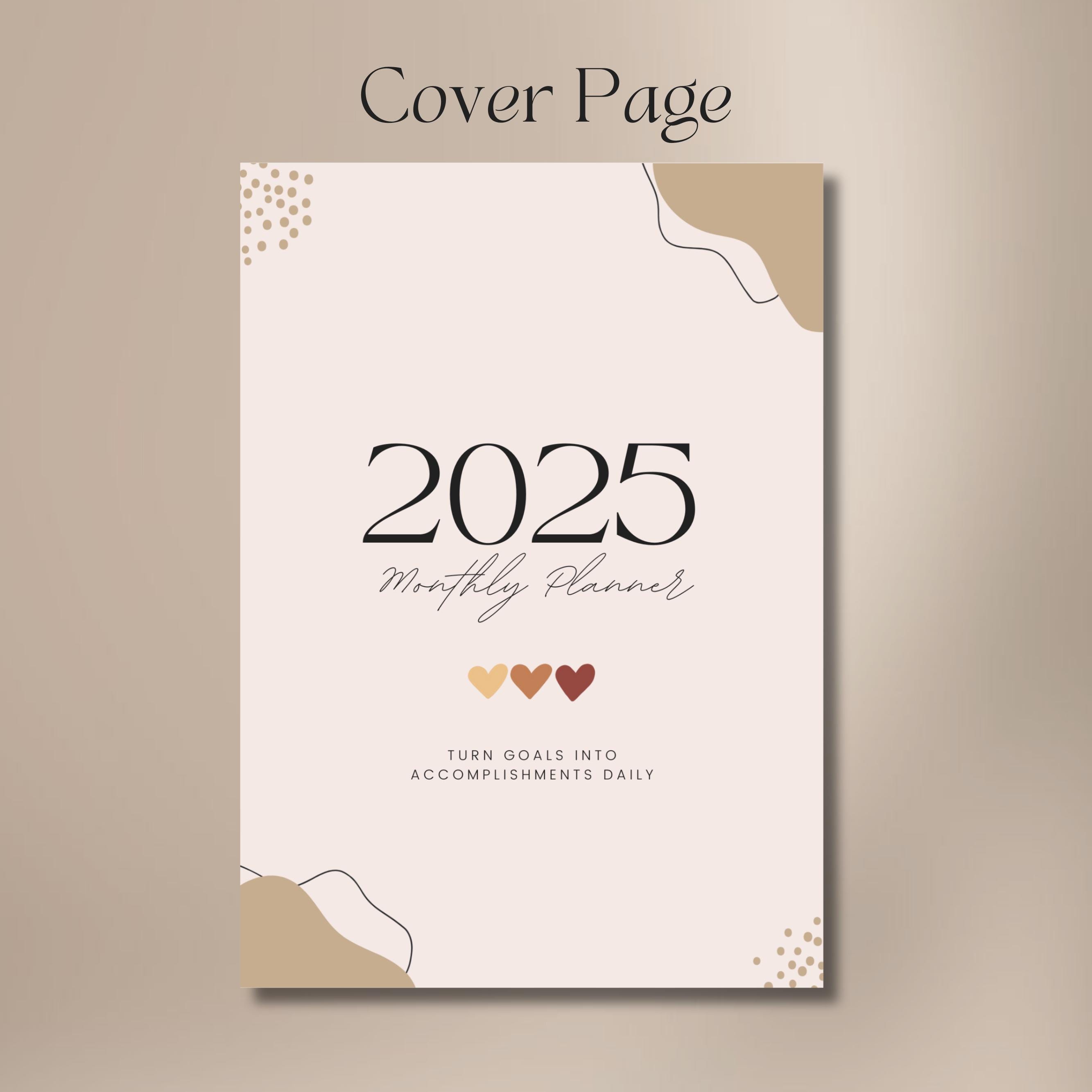 Printable 2025 Digital Planner, Daily, Weekly, Monthly Planner Template ...