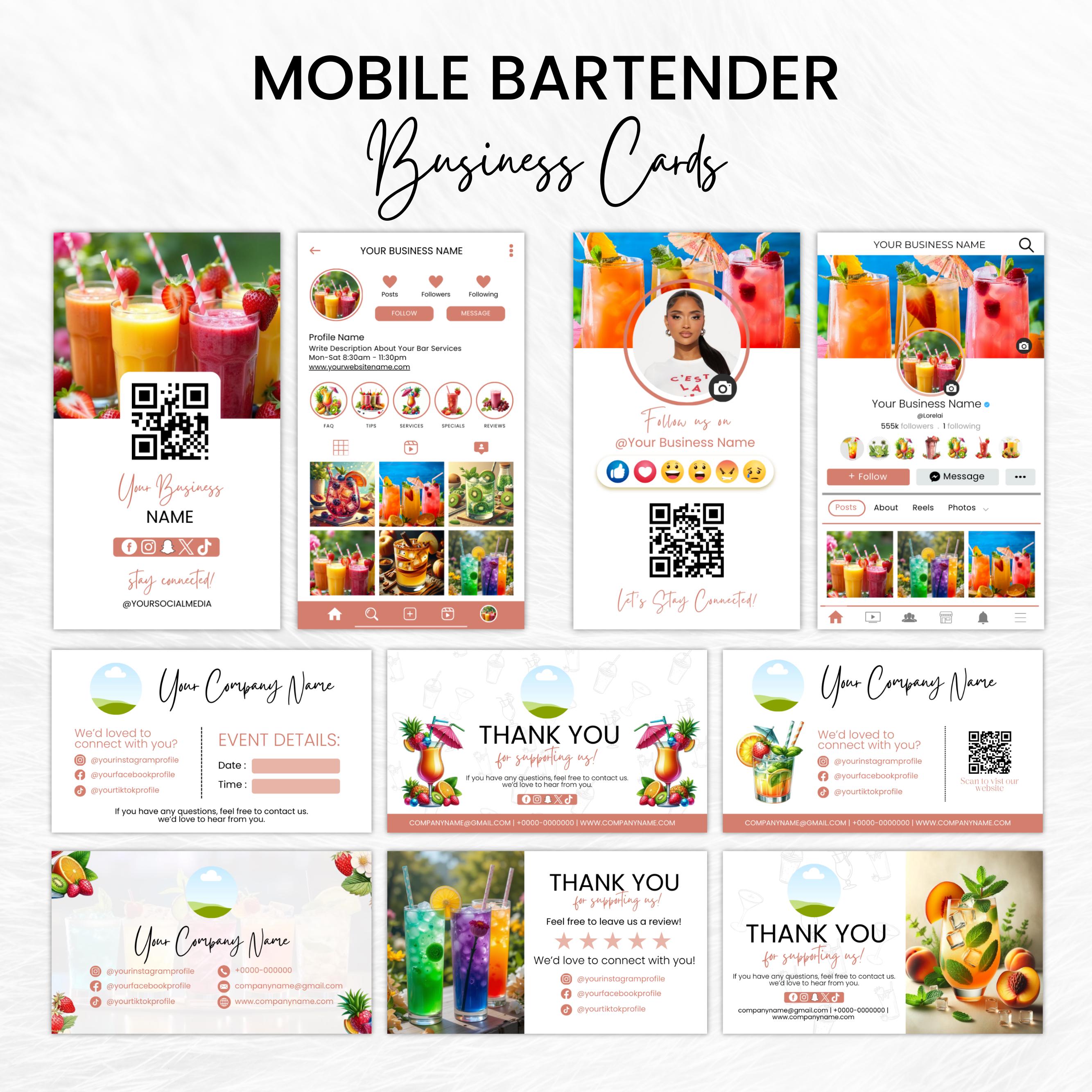 Mobile Bartender Bundle, Mobile Bar Contract, Bartender Contract ...