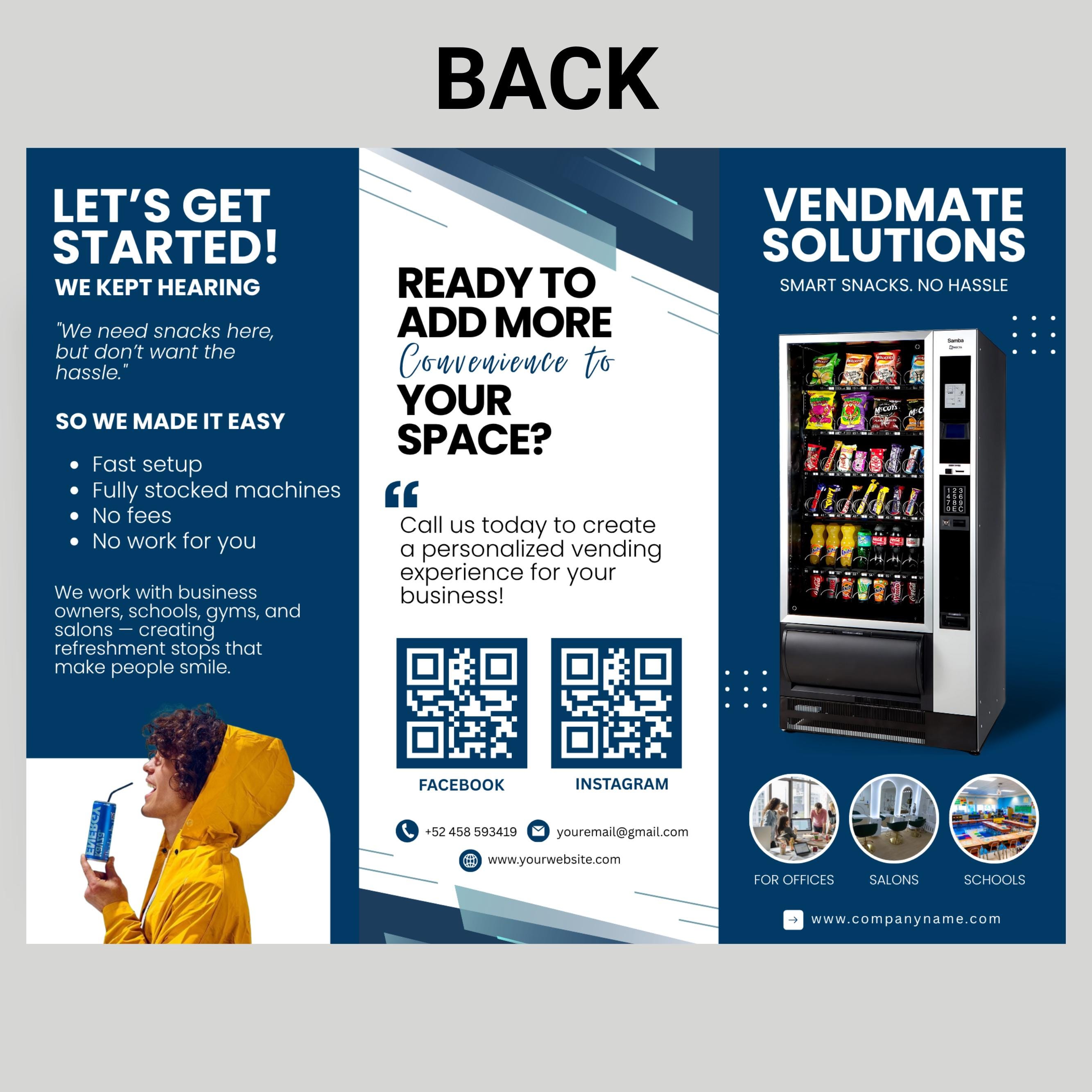 Vending Machine Business Brochure Template, Vending Machine Trifold ...