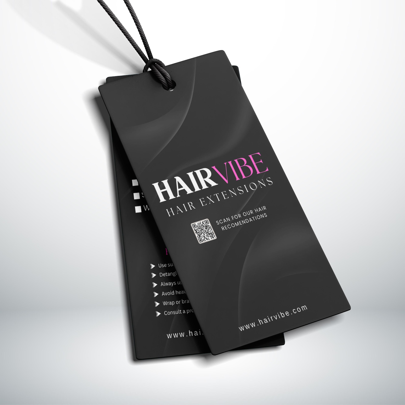 Hair Tag, Editable Hair Hang Tag Template, DIY Wig Label, Hair Business ...