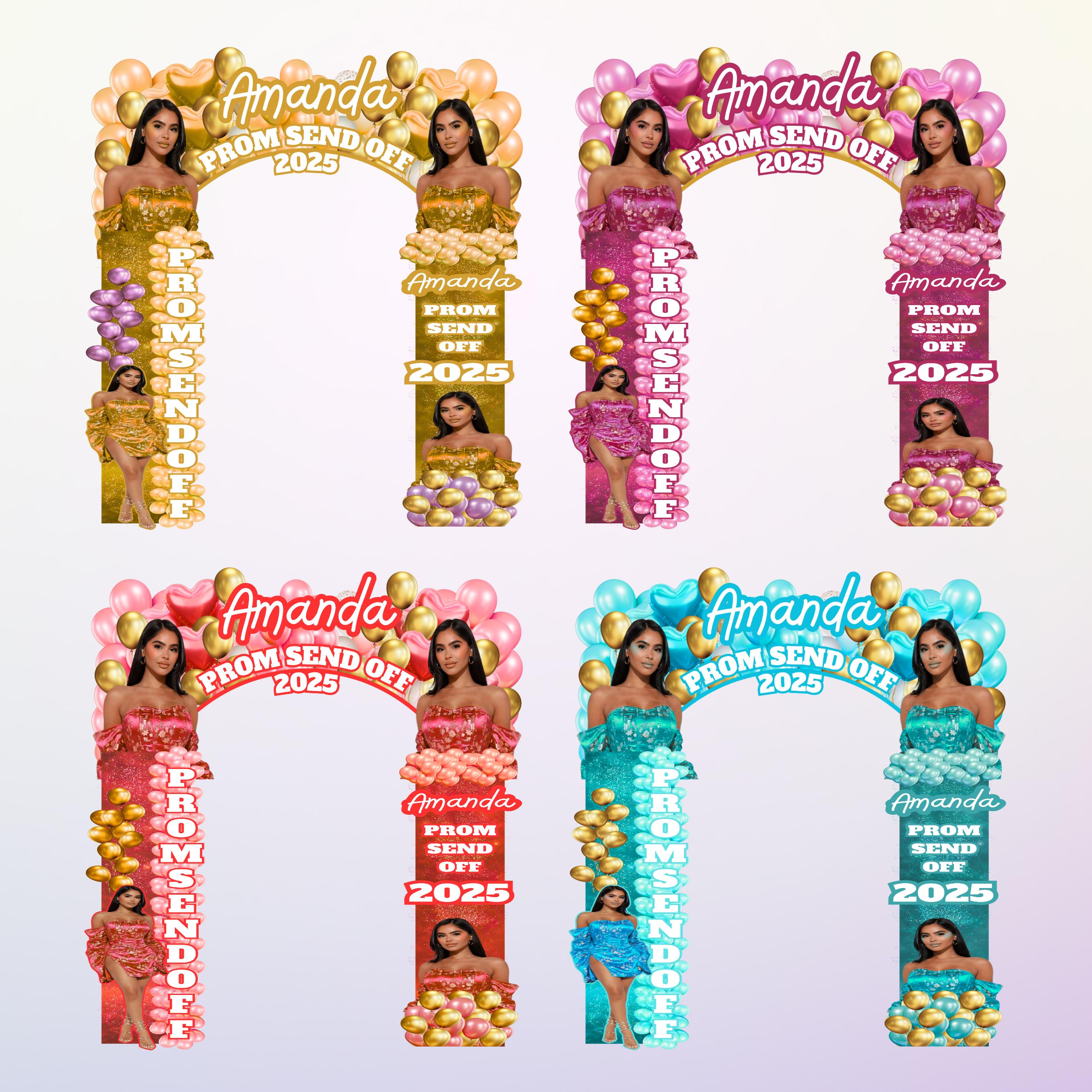 Prom Entrance Arch Template, Prom Send off Arch, Prom Party Decor, Prom ...