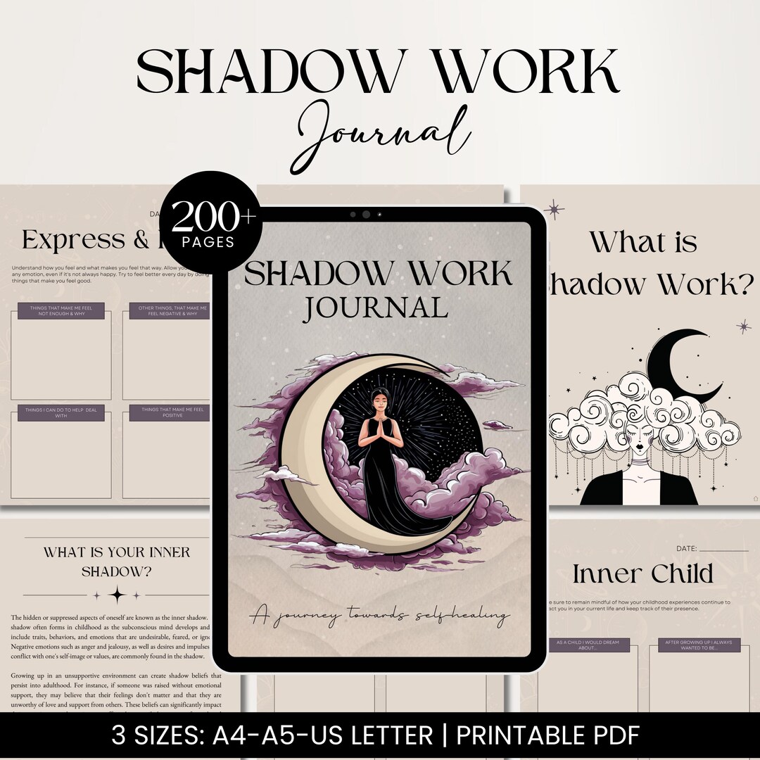Shadow Work Journal, Mental Health, Grimoire Journal, Anxiety Healing ...