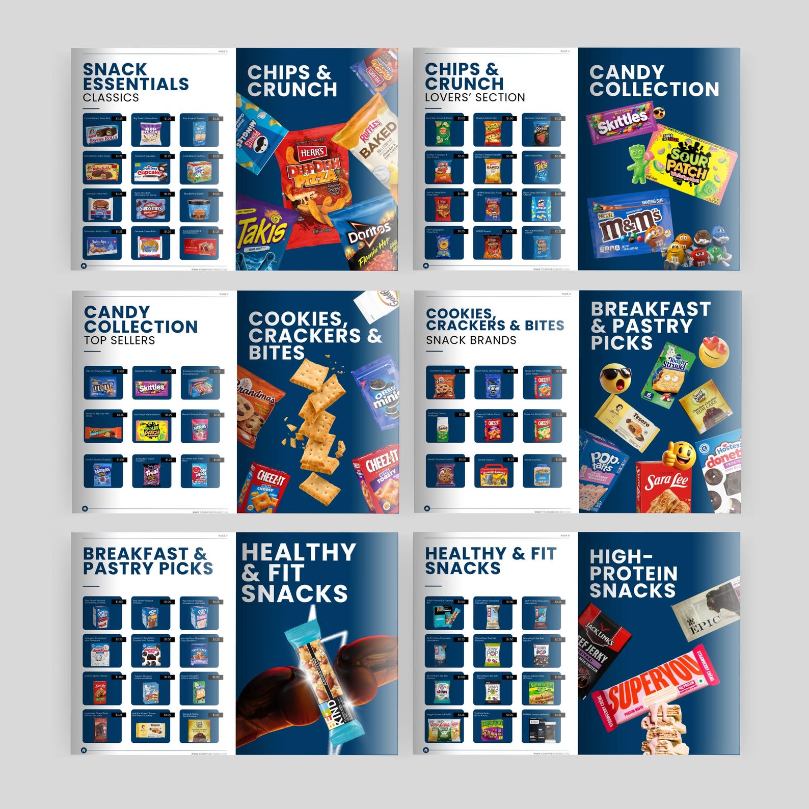 Editable Vending Machine Products Catalog, Vending Drinks Catalog ...
