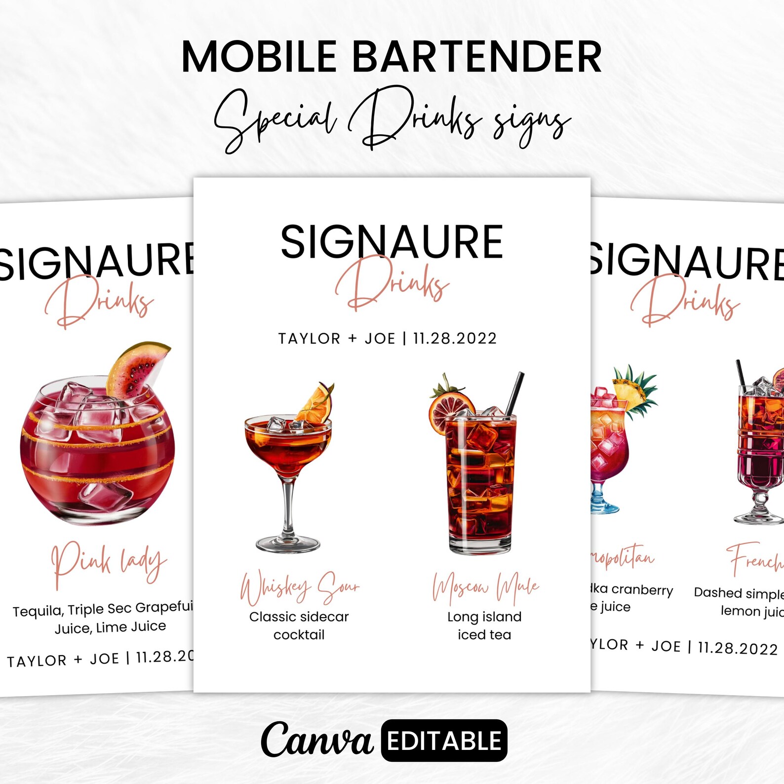 Mobile Bartender Bundle, Mobile Bar Contract, Bartender Contract ...