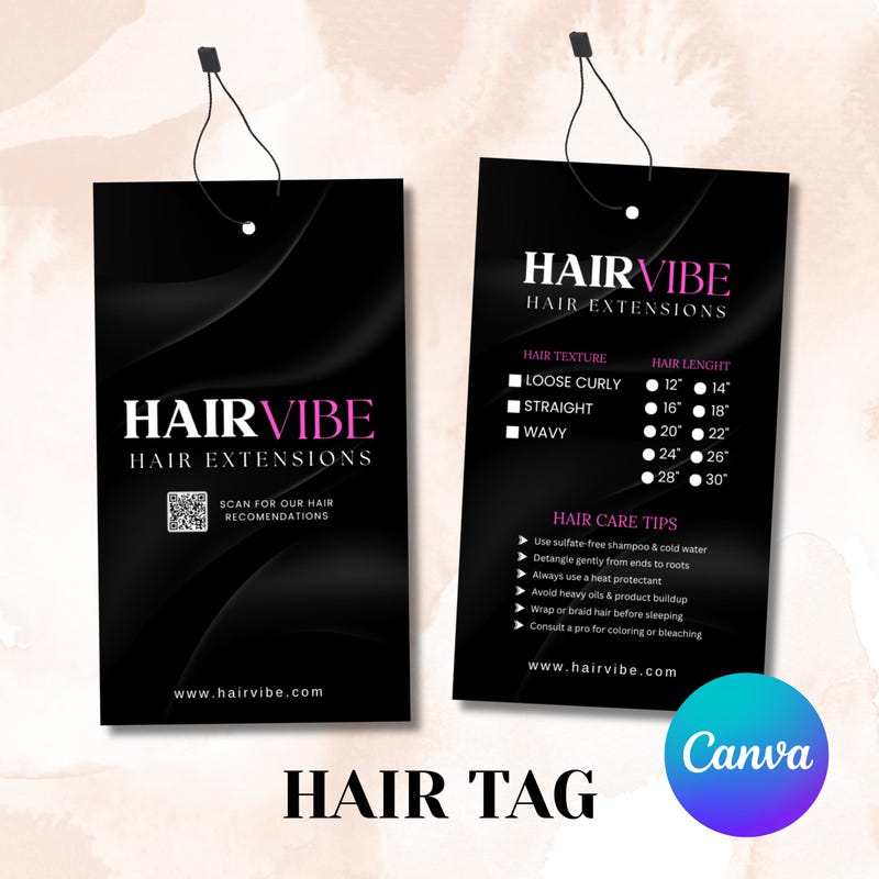 Hair Labels Package - Etsy